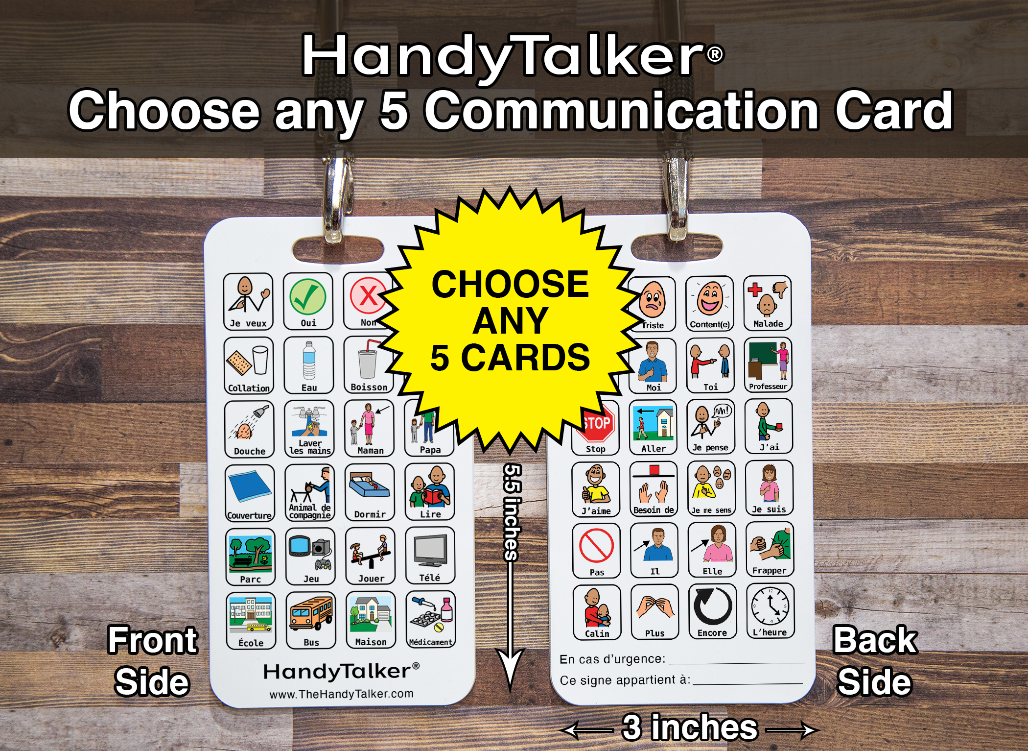 HandyTalker™ Kids AAC Communication Board – Coatney Creations