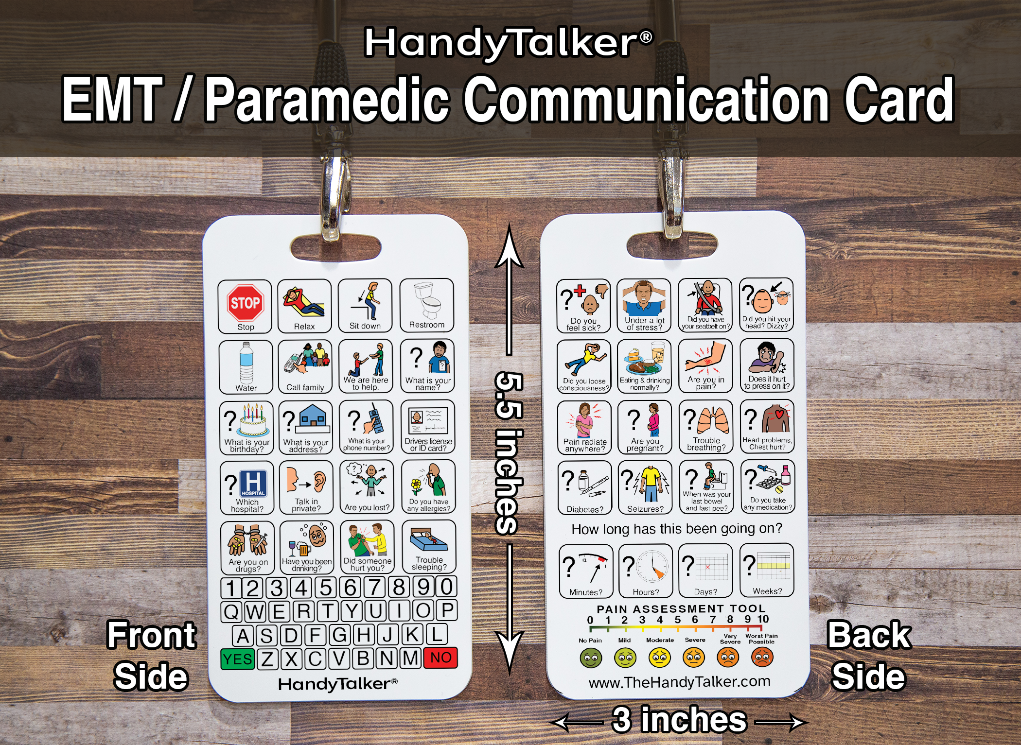 HandyTalker™ EMT Paramedic PECS Board – Coatney Creations